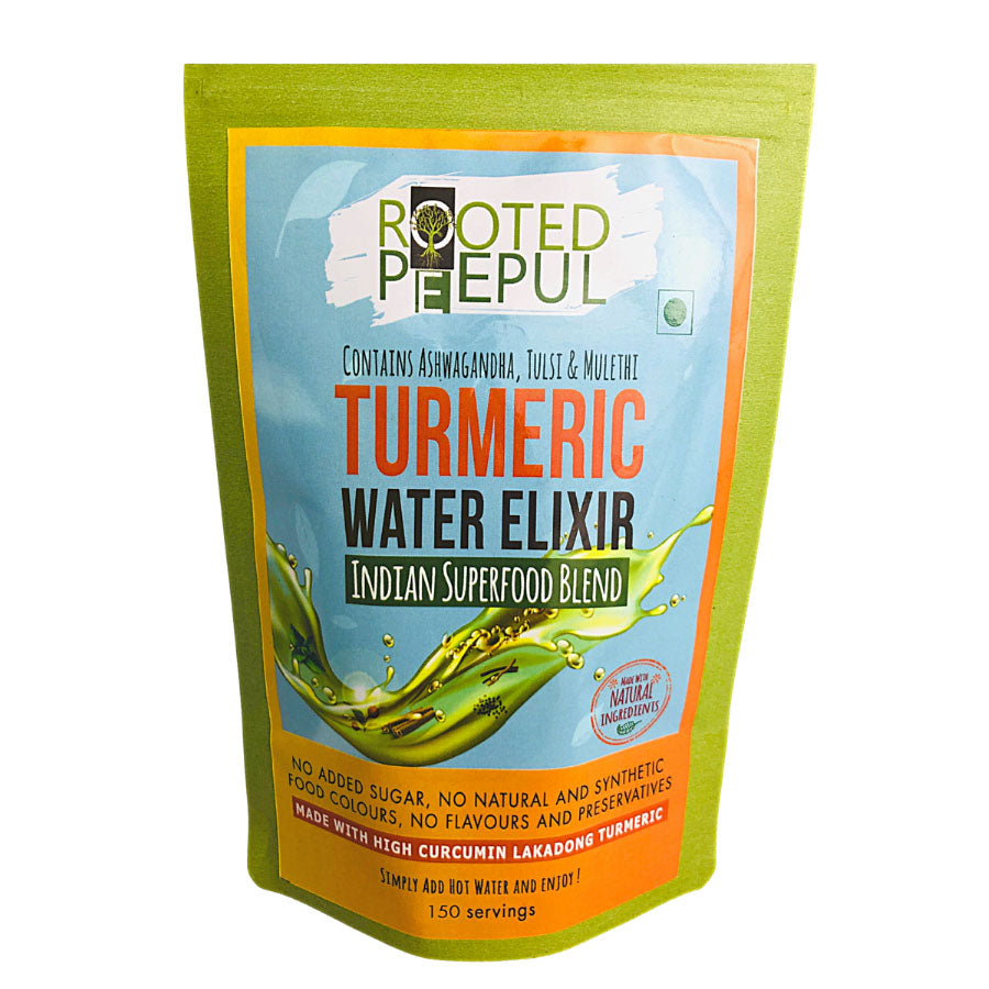 Rooted Peepul Turmeric Water Elixir : Traditional Superfood Blend